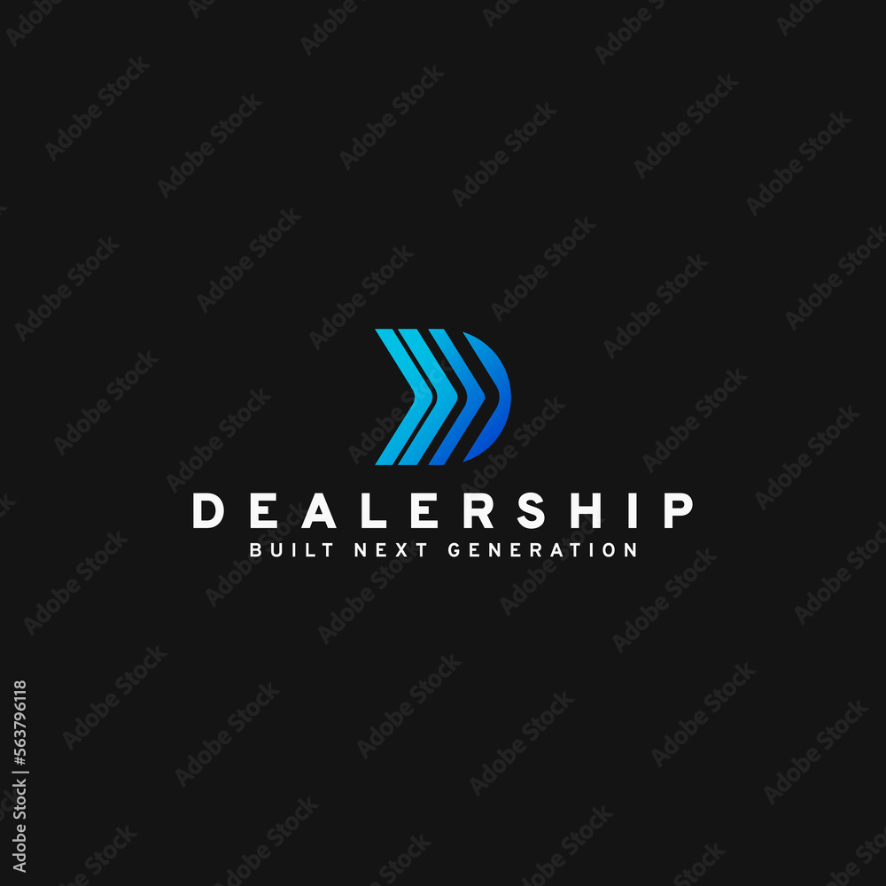 modern dealership, garage, dealer logo design vector concept with ...