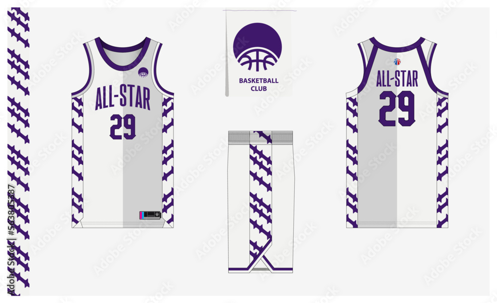 Basketball uniform mockup template design for basketball club ...