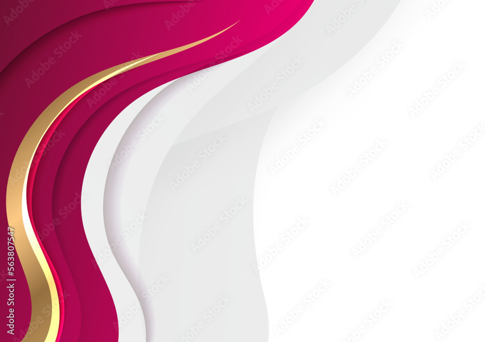 Abstract red presentation background on white background for copy space ...