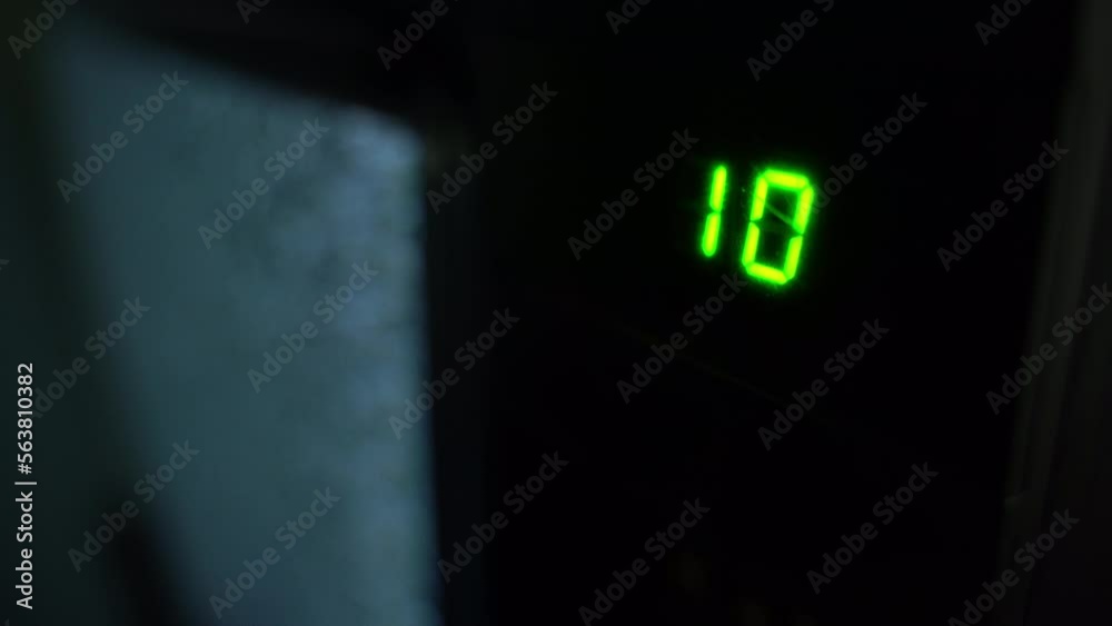 The channel switch dial on the TV close-up against the background of ...