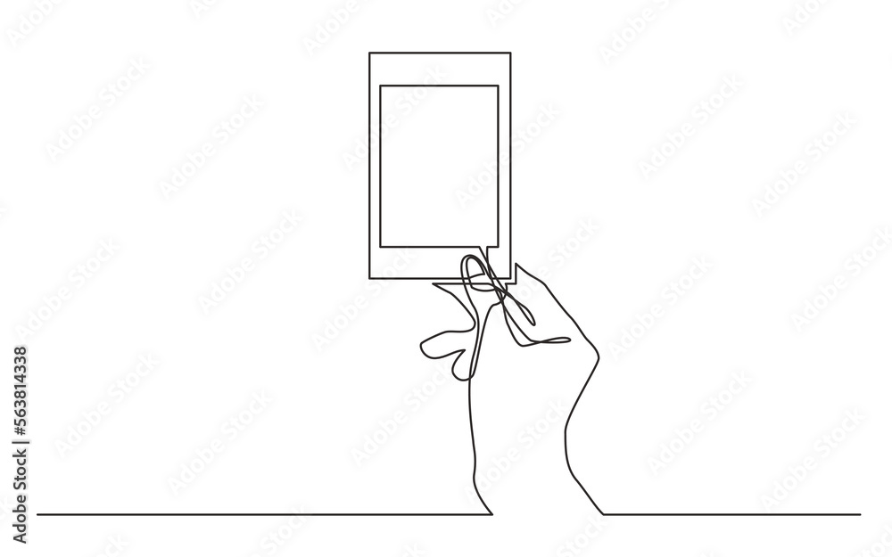 continuous line drawing vector illustration with FULLY EDITABLE STROKE ...