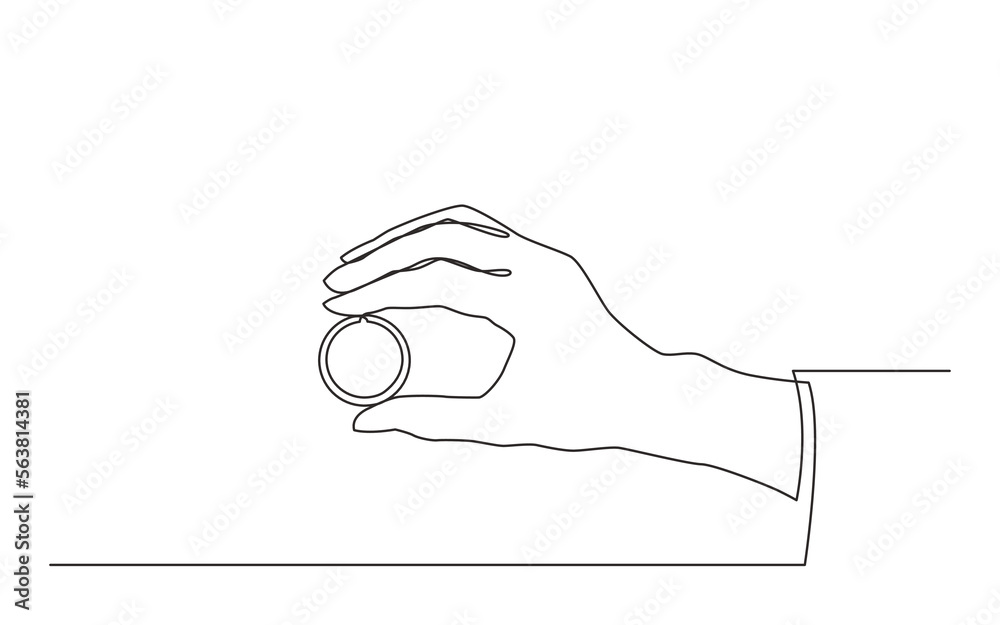 continuous line drawing vector illustration with FULLY EDITABLE STROKE ...