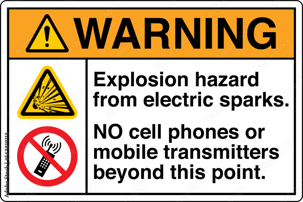 Safety Sign Marking Label Symbol Pictogram Standards Warning Explosion ...