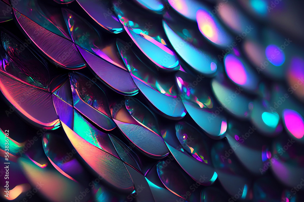 beautiful iridescent colors wallpaper. digital art design. Stock ...