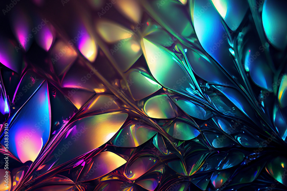 beautiful iridescent colors wallpaper. abstract graphic design. Stock ...