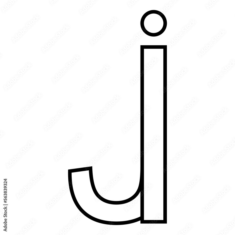 Logo sign ij ji icon double letters logotype i j Stock Vector | Adobe Stock