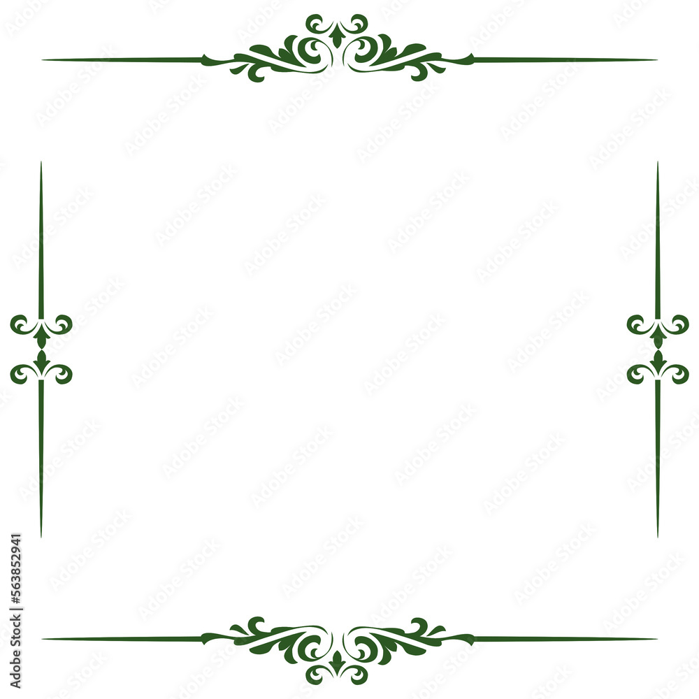 nature themed green frame Stock Illustration | Adobe Stock