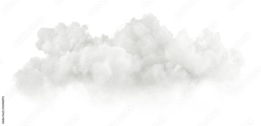 Soft clouds fog shapes cut out 3d rendering png file Stock Illustration ...