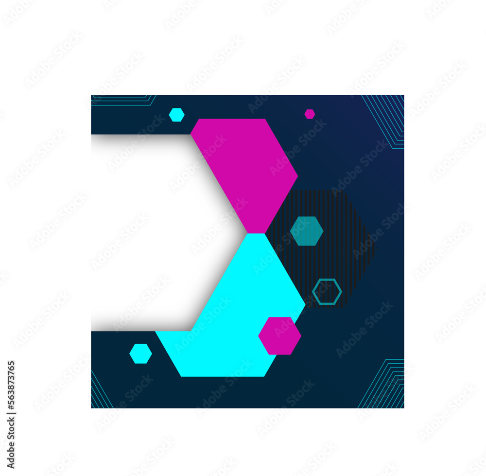 Blue background abstract polygon shapes modern infographic design ...