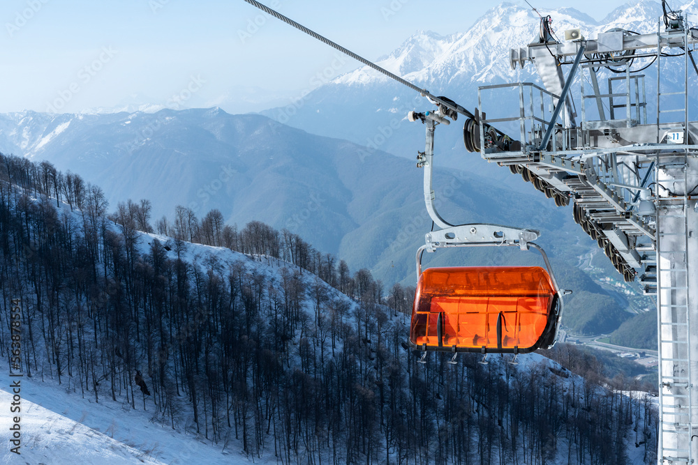 Snowboarding Ski Lift Photography