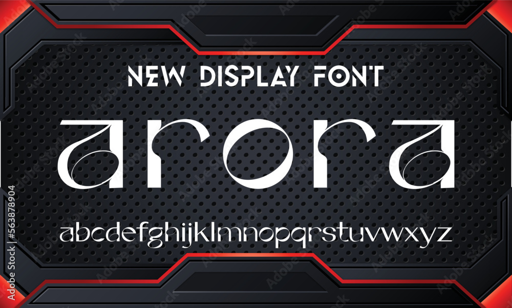 ARORA Minimal luxury typo Font and Modern tech Typography urban style ...