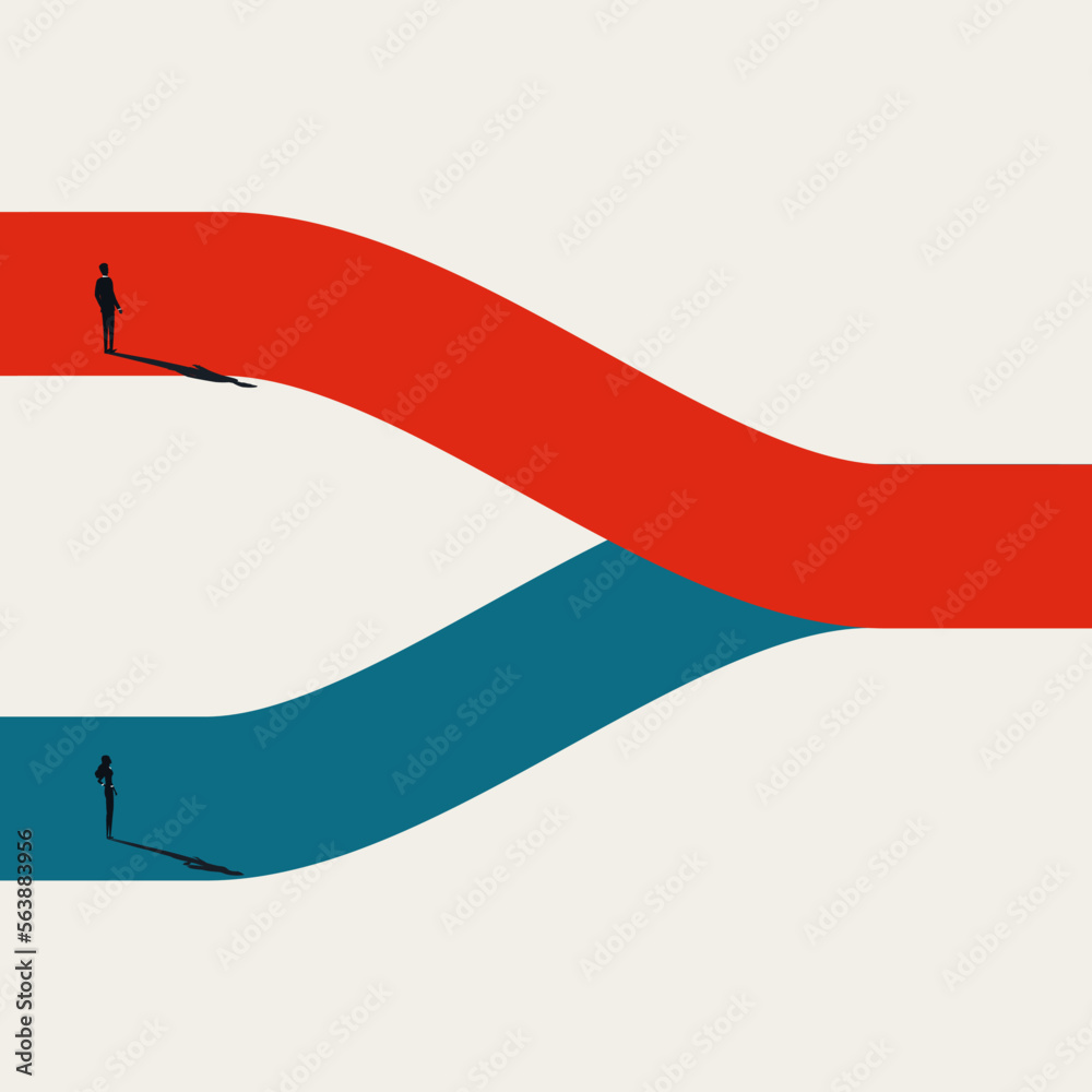 Gender equality vector concept. Symbol of business woman emancipation ...