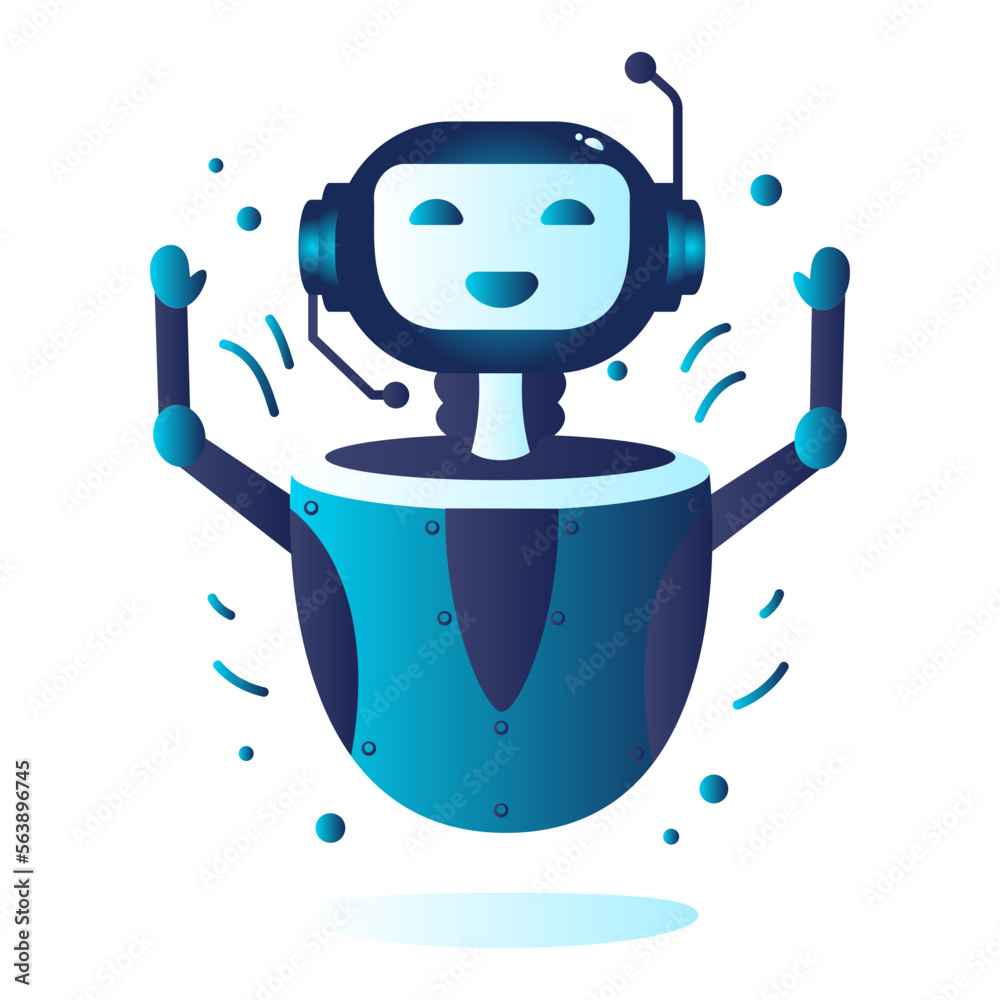 Bot Celebration or Festive vector icon design, chatterbot symbol, on ...