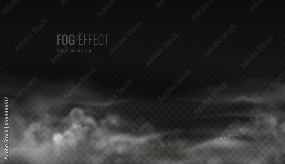 Photo & Art Print Smoke on floor, fog effect over surface, white cloud ...