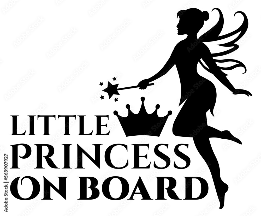 Little princess on board SVG, Fairy SVG, Princess SVG, Car quote SVG ...