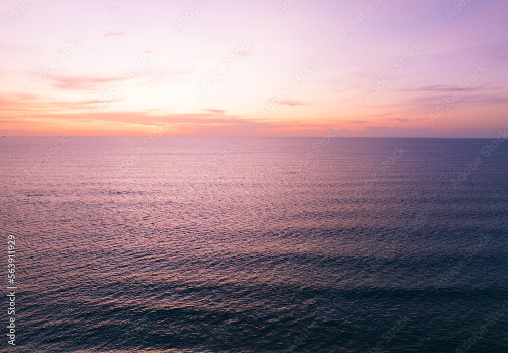 Aerial view sunset sky, Nature beautiful Light Sunset or sunrise over ...