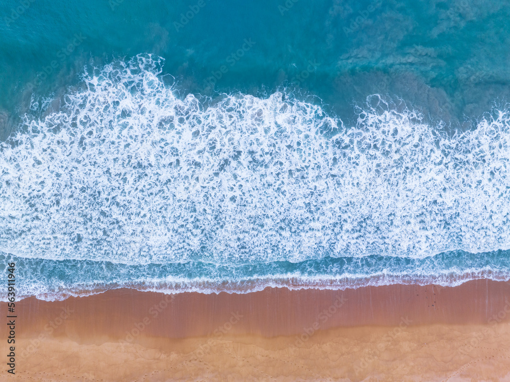 Sea surface aerial view,Bird eye view photo of waves and water surface ...