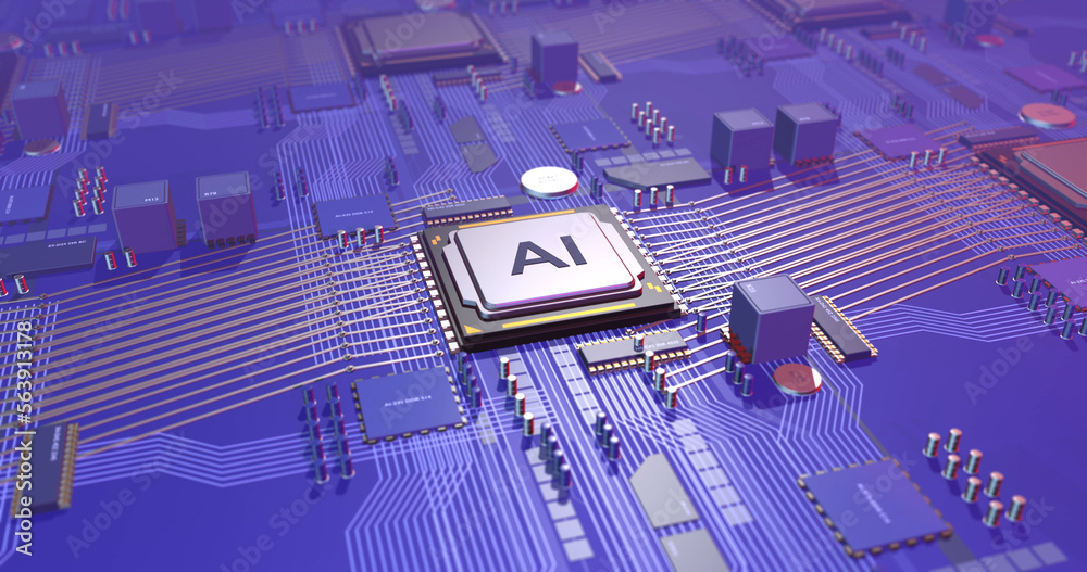 Ai Supported Server Cpu Processor Data Flow Processing Ai Data Computer And Technology 4336