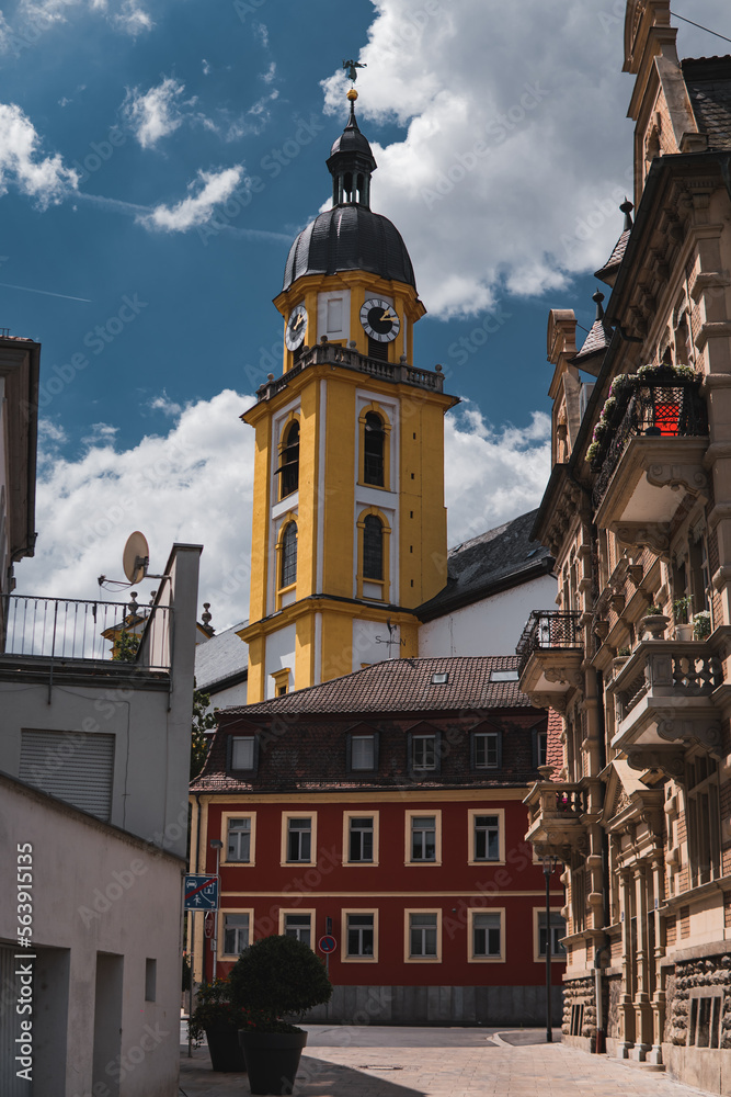 Foto de historic old german town with tenement houses, buildings ...