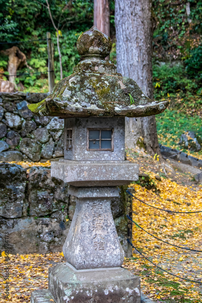 the stone Lantern in shrine Izumo-taisha in Izumo Japan. one of the ...