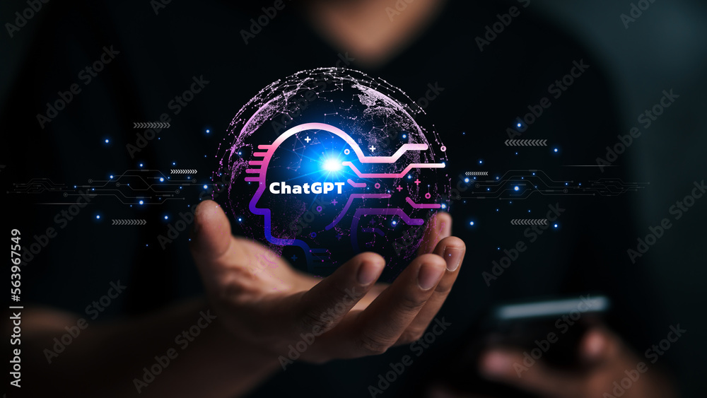 A business using smartphone chatbot in system artificial intelligence ...