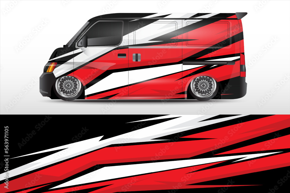 racing motif racing car design for vehicle vinyl stickers and ...