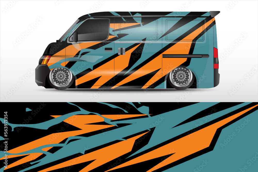 racing motif racing car design for vehicle vinyl stickers and ...