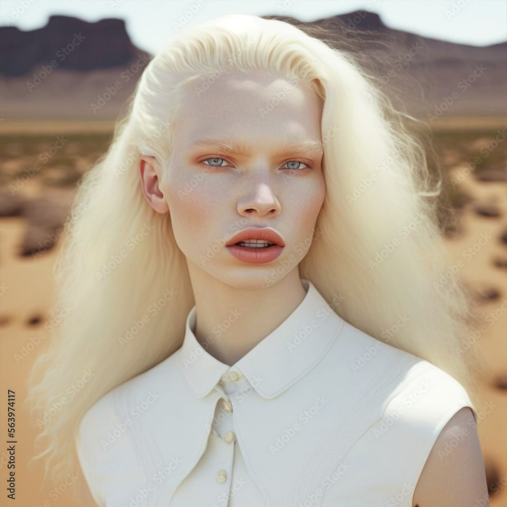 Pretty Albino Girl