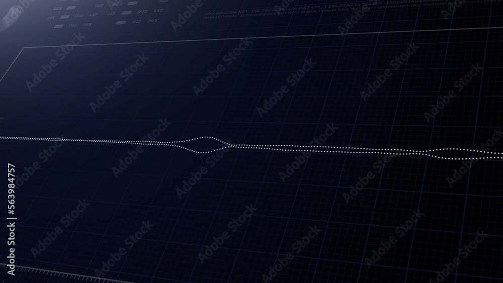 Digital audio interface, 3d animation. Audio editing software concept ...