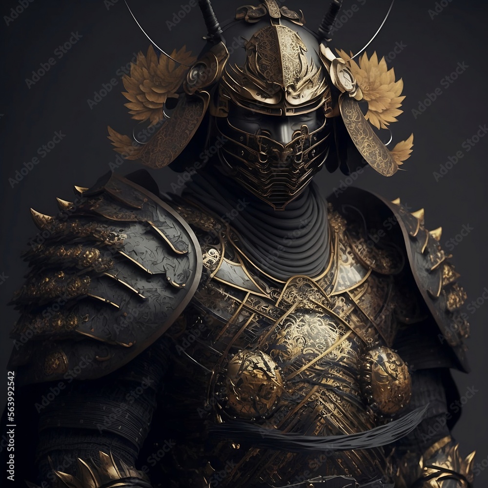 Samurai in Medieval Armor: A Fusion of Past and Present - Generated by ...