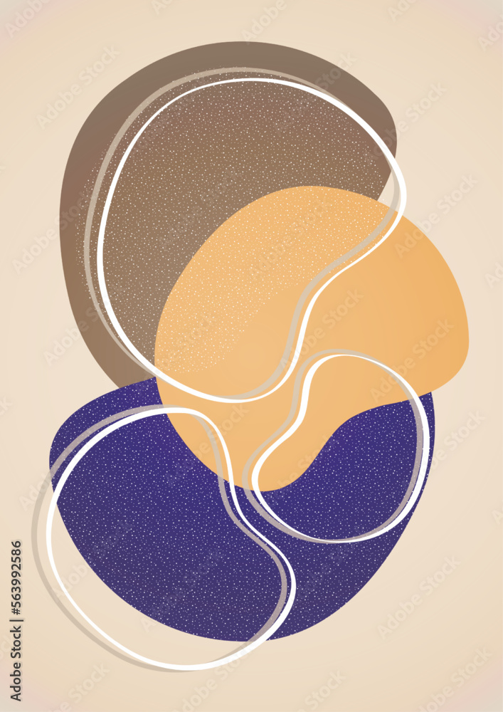 Abstract overlay shapes. Wavy shapes, smooth fluid gradient elements ...