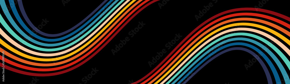 cover creative curve line stripes vintage layout paper geometry wall ...