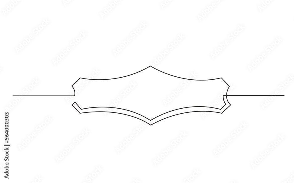 continuous line drawing vector illustration with FULLY EDITABLE STROKE ...