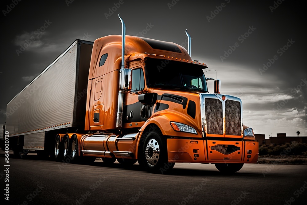 Mighty Logistics: Bold and Powerful Big Truck Background Image Perfect ...