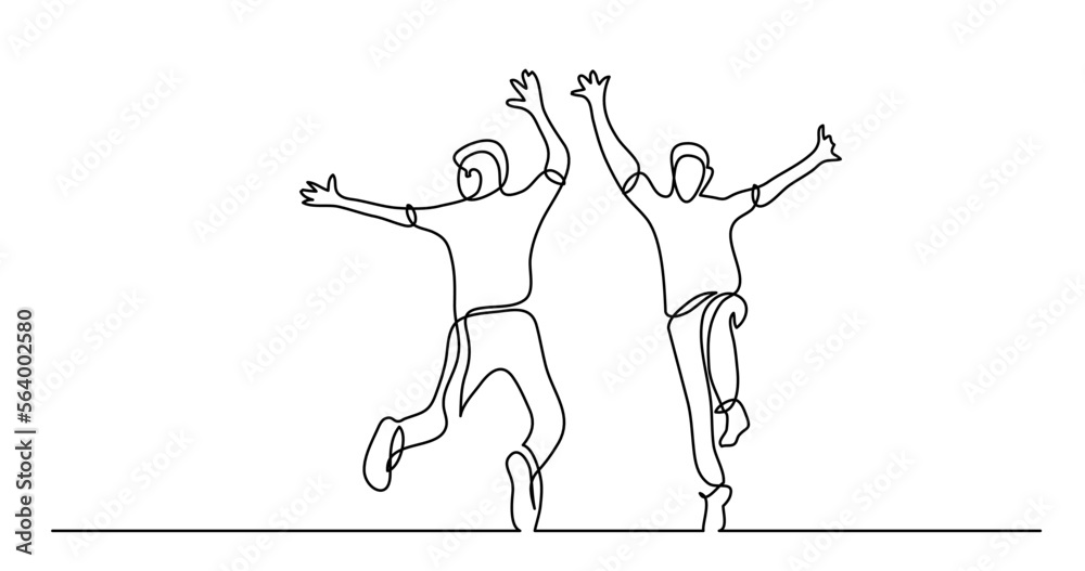 continuous line drawing vector illustration with FULLY EDITABLE STROKE ...