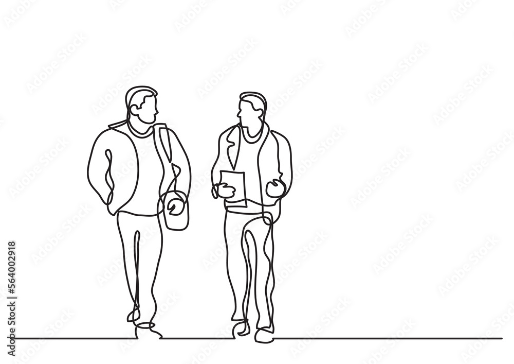 continuous line drawing vector illustration with FULLY EDITABLE STROKE ...