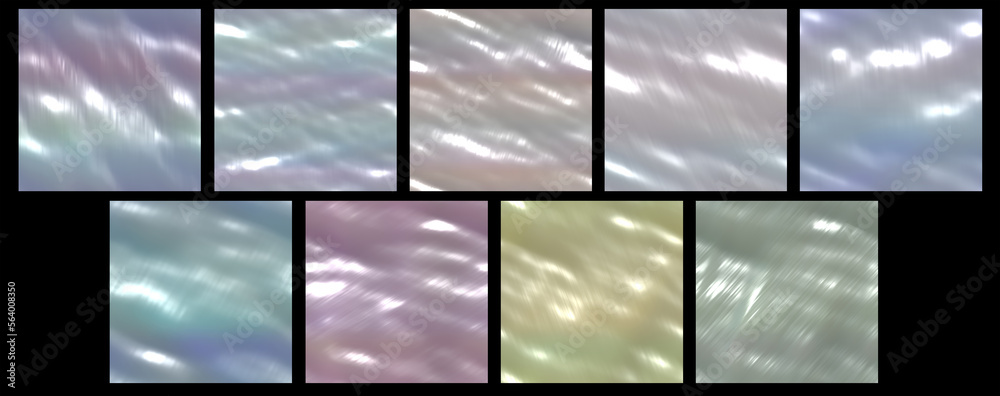 Set of seamless freshwater pearl pattern textures - polished cross ...