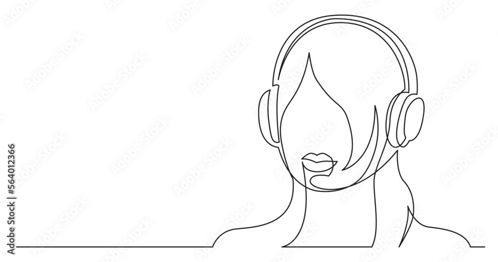 continuous line drawing vector illustration with FULLY EDITABLE STROKE ...