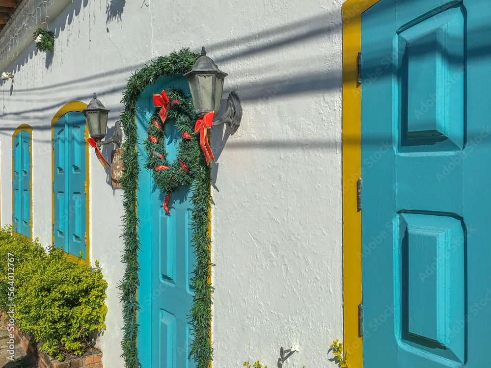 Facade of a Colonial House of the XIX Century in Buzios. RJ, Brazil ...