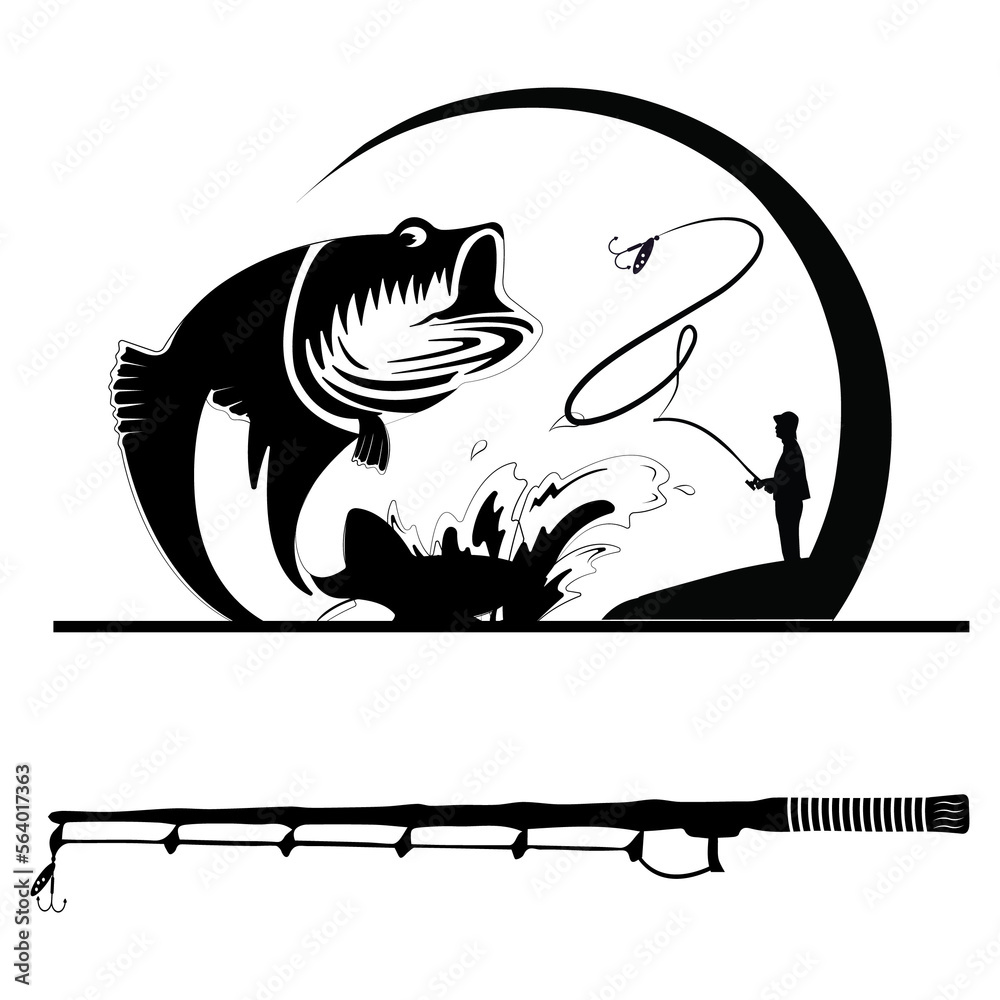 Fisherman catching fish SVG, fishing svg, fish hook svg png, fishing ...