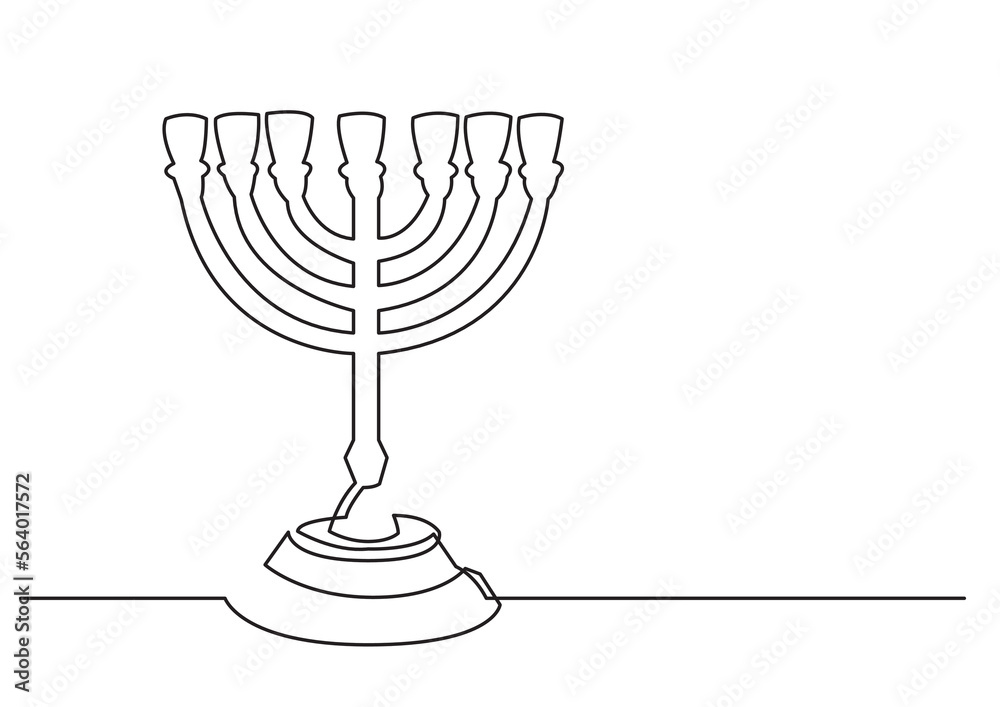 continuous line drawing vector illustration with FULLY EDITABLE STROKE ...