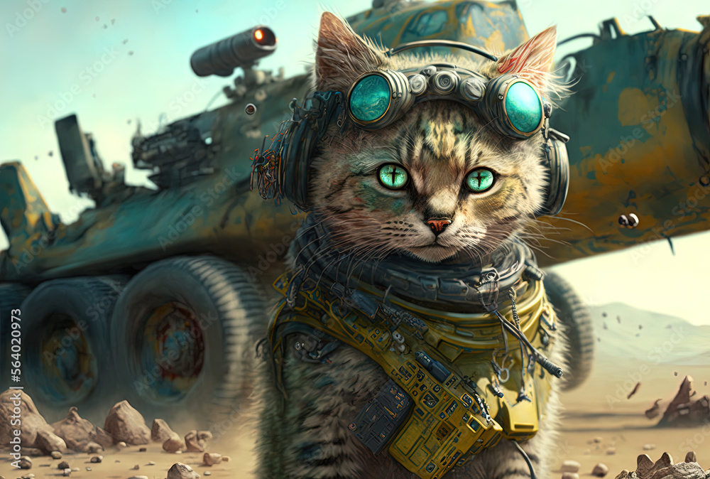 After the apocalypse.... the cats took over. Fantasy world. Sci-Fi ...