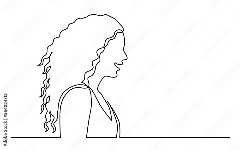 continuous line drawing vector illustration with FULLY EDITABLE STROKE ...