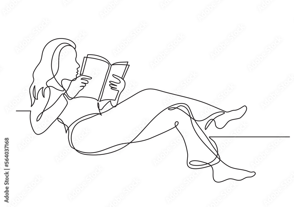 continuous line drawing vector illustration with FULLY EDITABLE STROKE ...