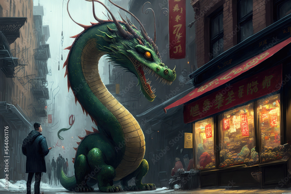 Dragon : A Symbol of Good Luck and Prosperity in Chinatown during ...