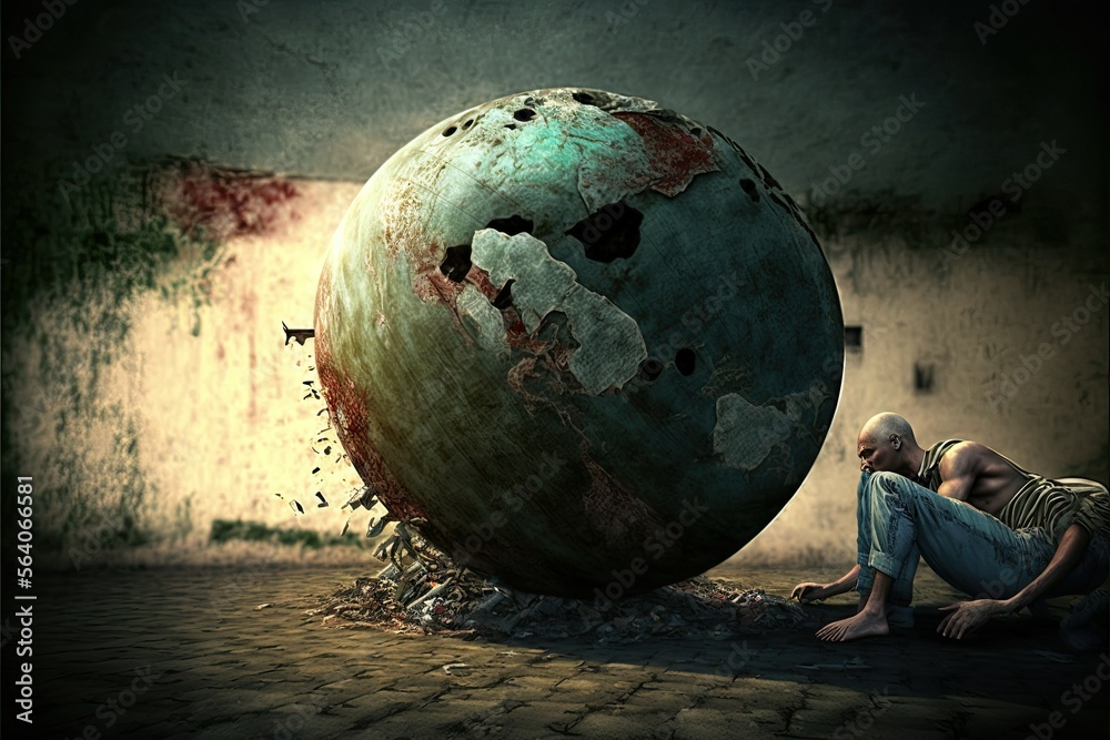Perished world illustrations, ai art Stock Illustration | Adobe Stock