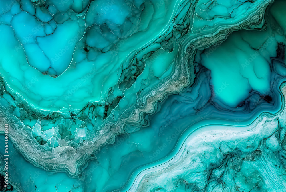 Luxury blue Marble texture background. Panoramic Marbling texture ...