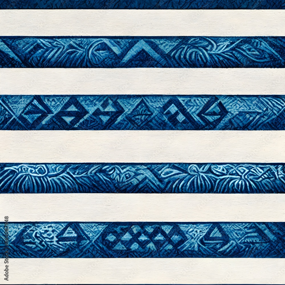 modern polynesian patterns with blue and white coloring tribal band ...
