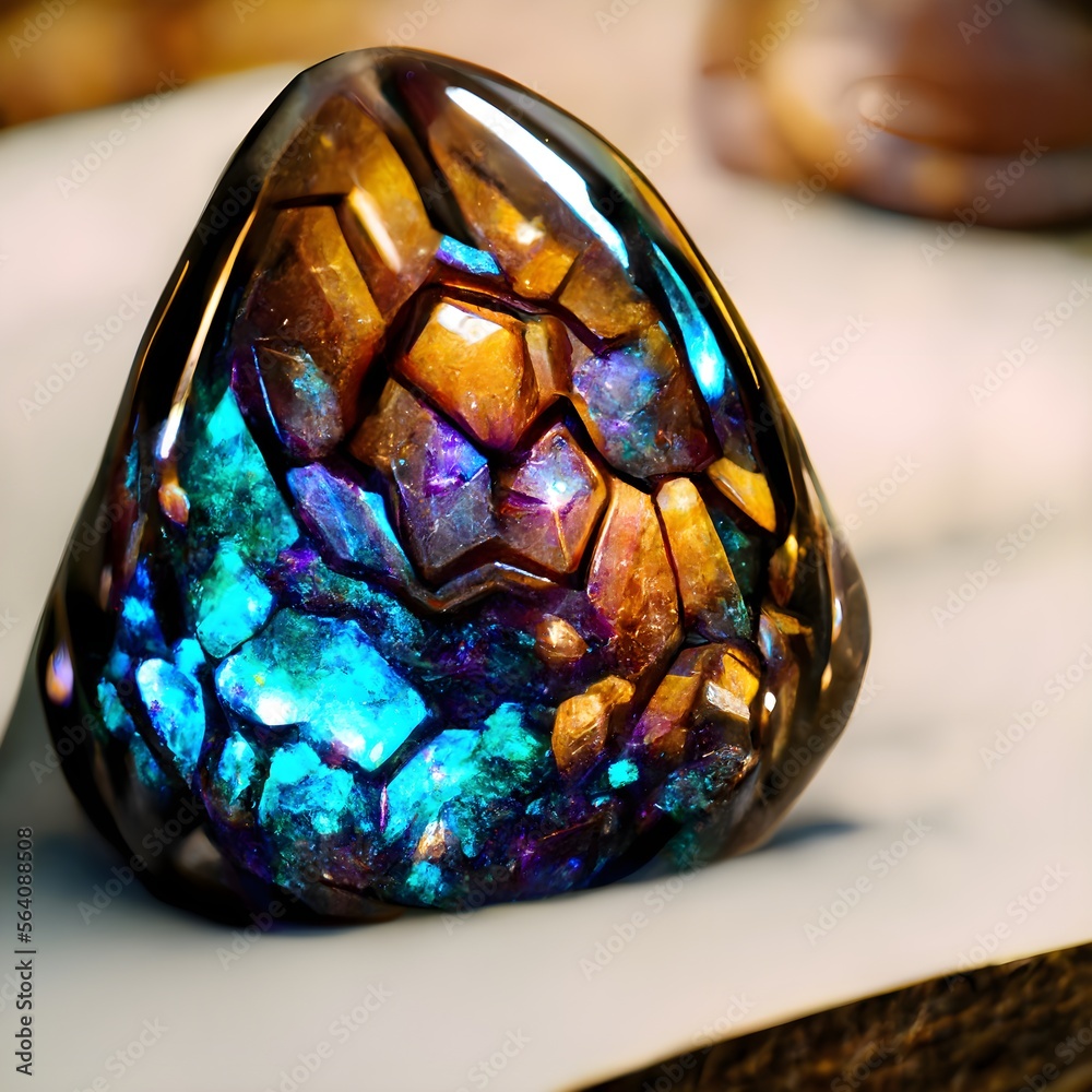 mind stone marvel infinity stone closeup photo ray tracing ...