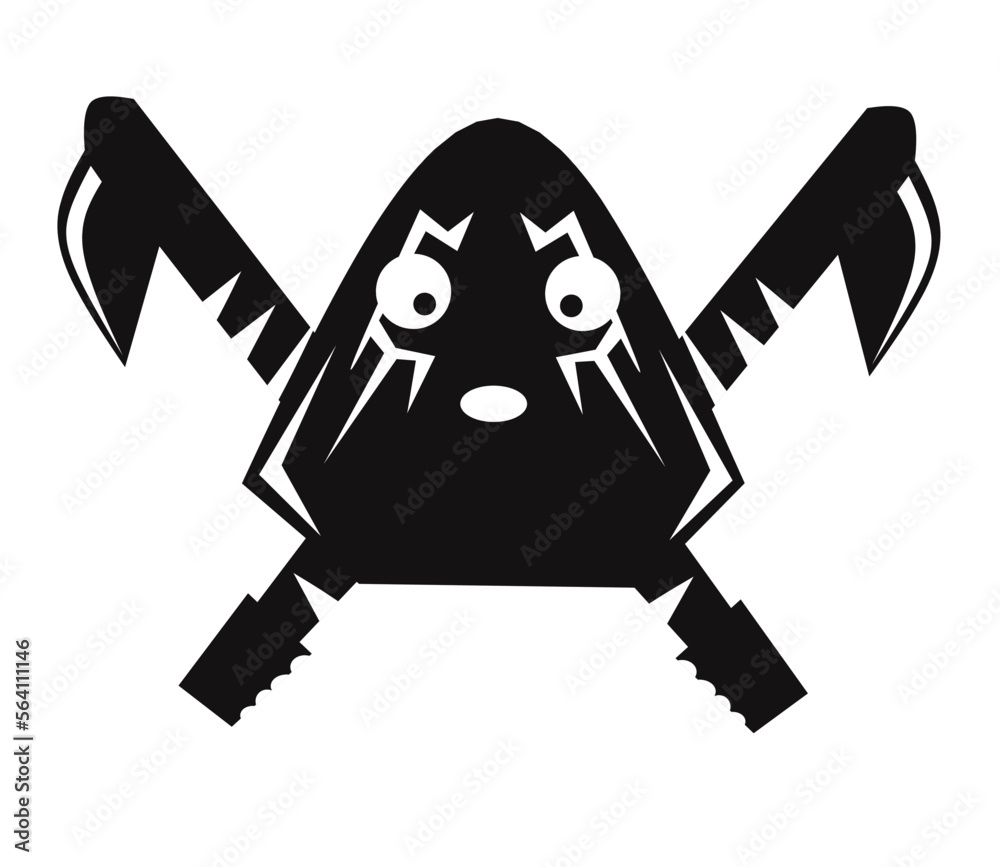 Poster Masked executioner crossed axes logo – Wall Art | UkPosters